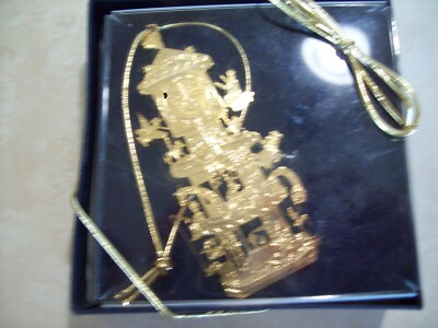 F.A.O. FAO Schwarz gold store clock Christmas ornament | eBay