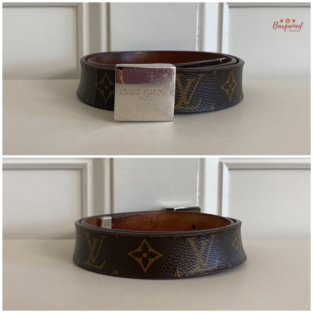 Authentic Louis Vuitton Brown Monogram Canvas Ceinture Authentic Louis Vuitton Brown Monogram Canvas Ceinture