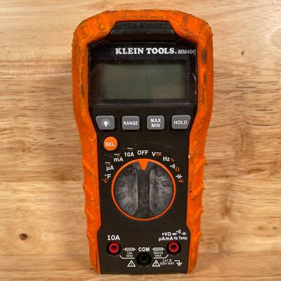 Klein Tools MM400 Black & Orange 600V Digital Manual-Ranging AC/DC ...
