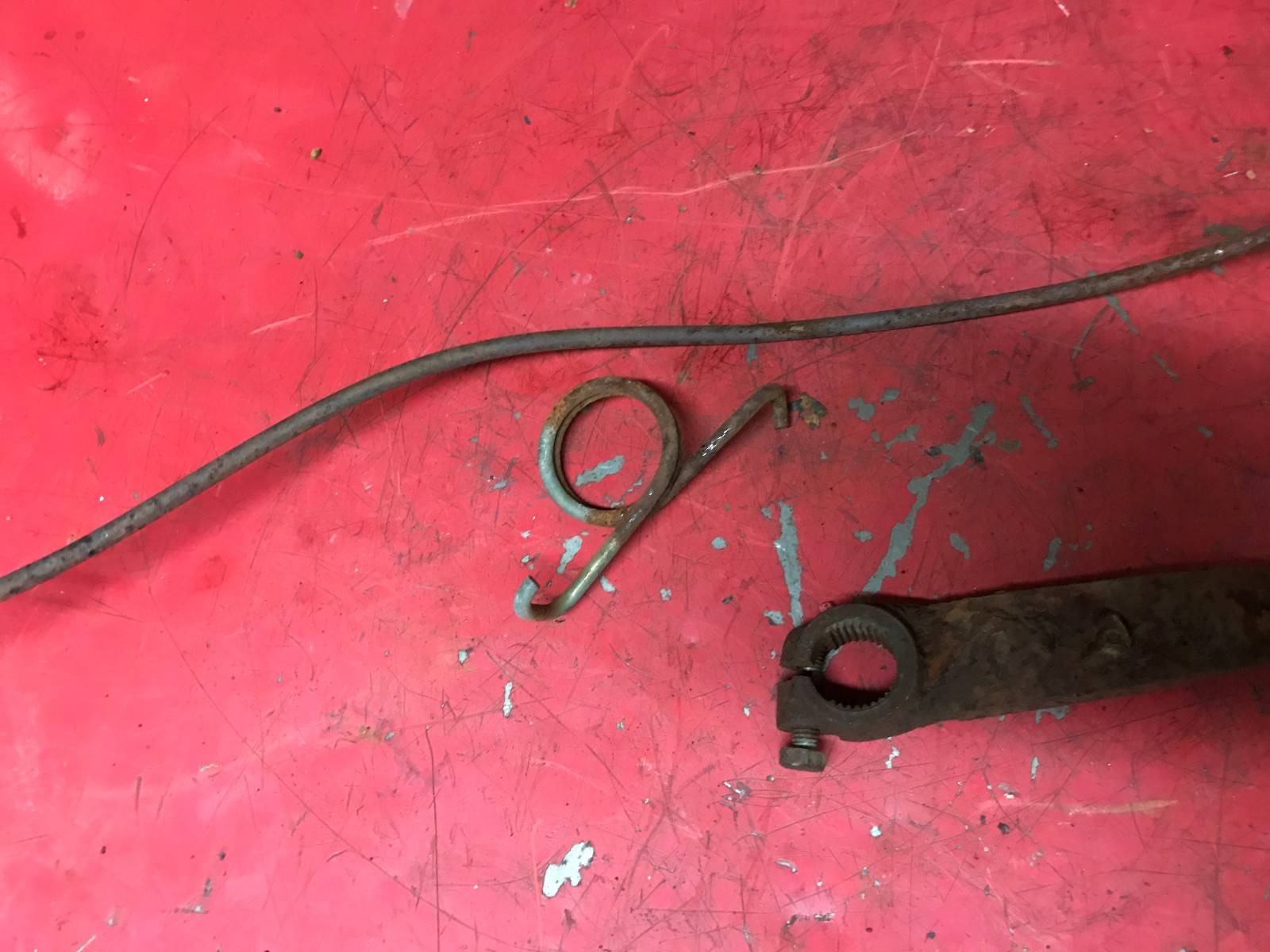 Yamaha RT2 360 Rear Brake Pedal Rod 1972 Lever Spring Actuator DT1 RT1 ...