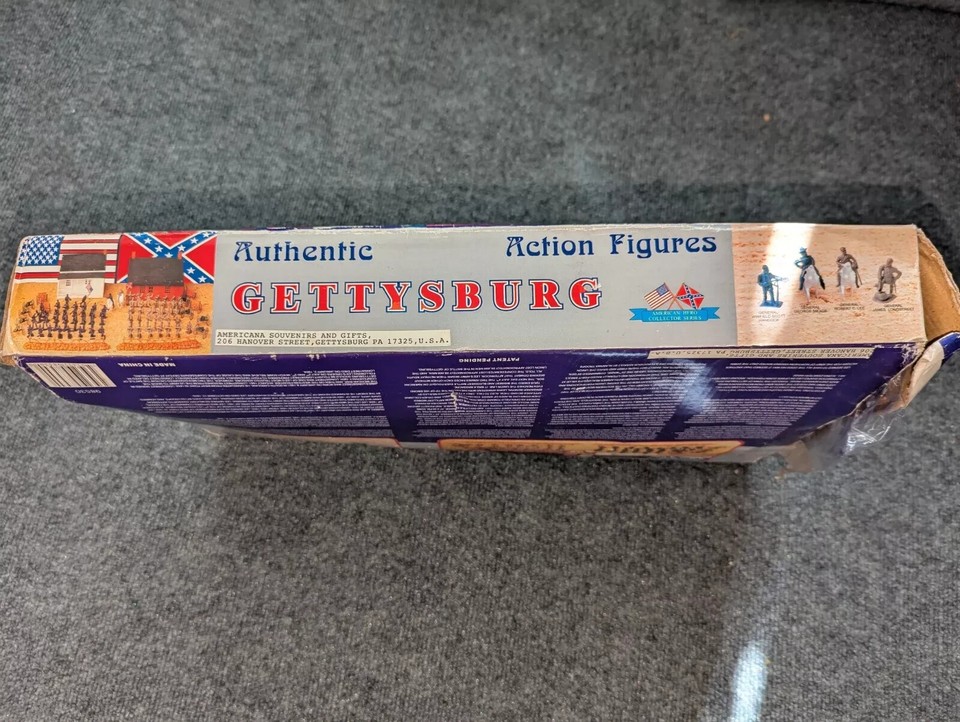 Vintage Gettysburg Civil War Toy Soldier Army Playset Cannon Figure ...