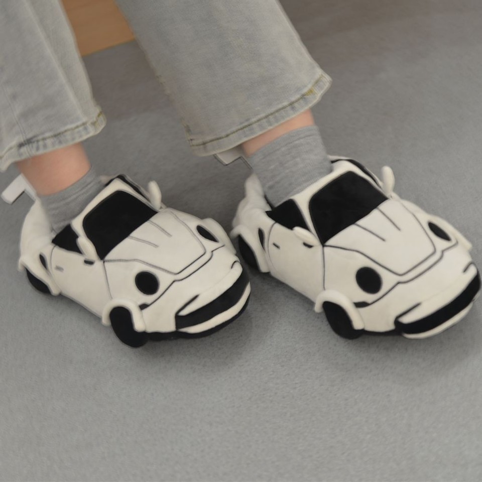 Warm Racing Shoes Creative Simulation Car Shoes New Cotton Slippers ...