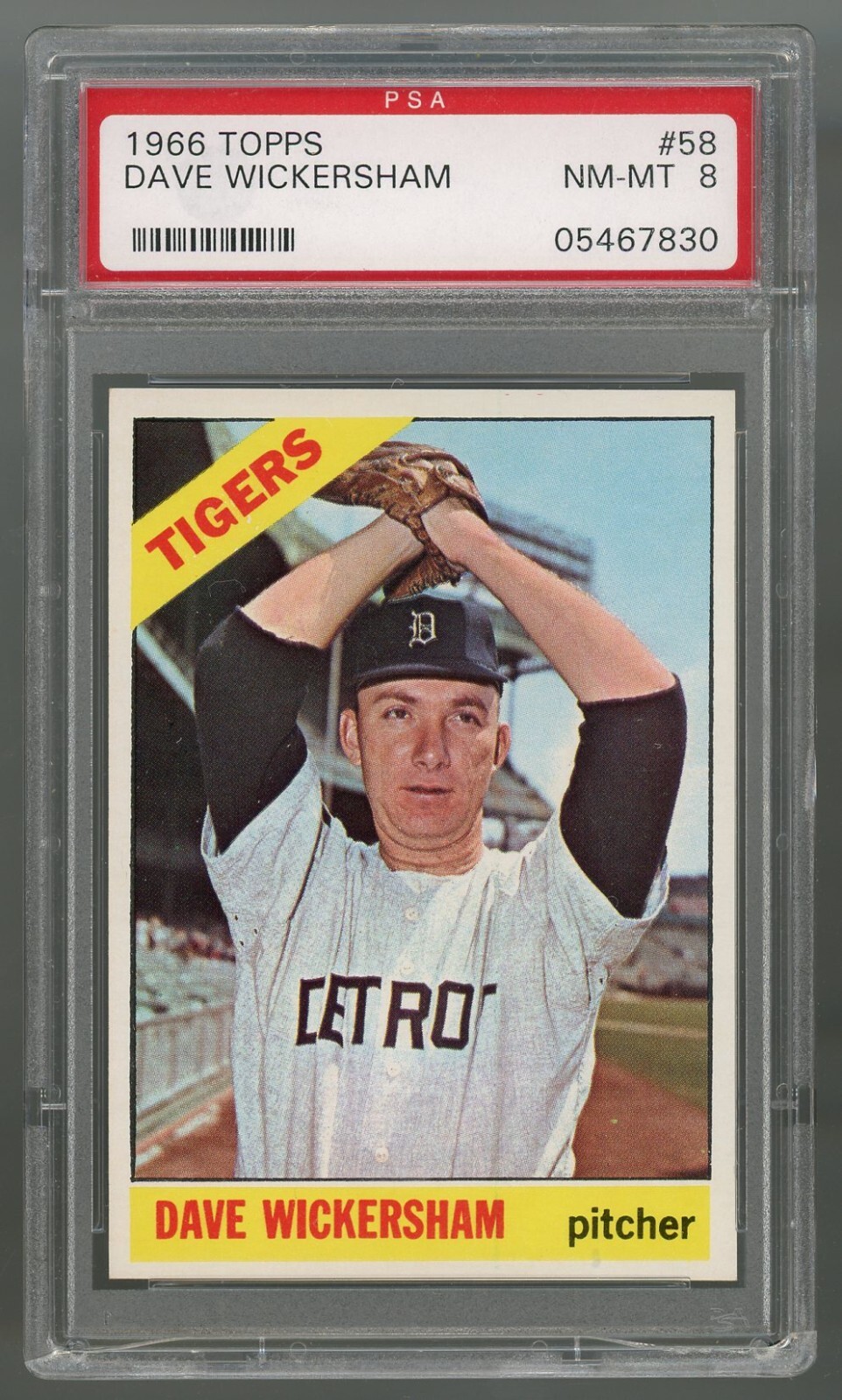 1966 Topps #58 Dave Wickersham PSA 8 NM-MT #05467830 **LAN.522** | eBay