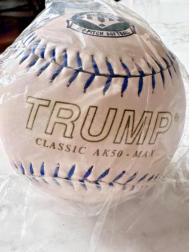 TRUMP 12 inch Fastpitch Beige Softballs Dozen l USSSA United States Cor ...