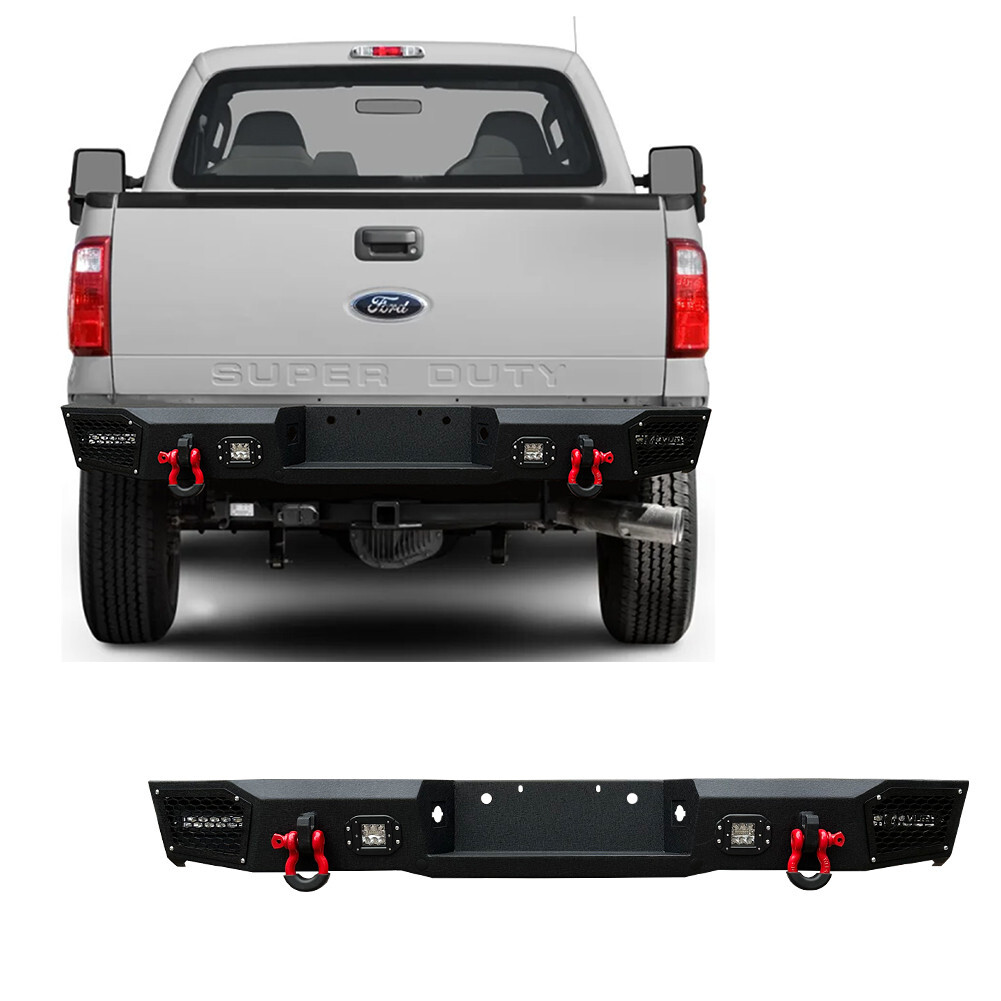Vijay For 1999-2016 Ford Super Duty F250 F350 Rear Bumper with LED ...