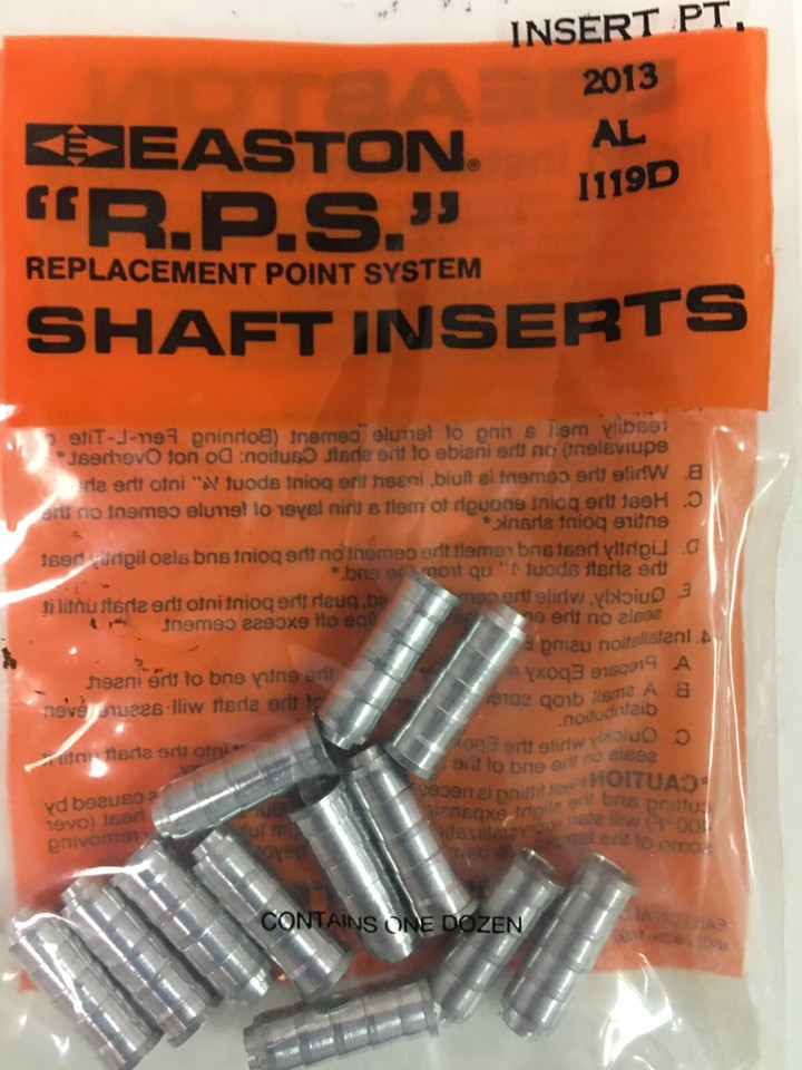 4 pks 2013 INSERTS EASTON RPS VINTAGE NEW NOS 48 inserts for aluminum ...