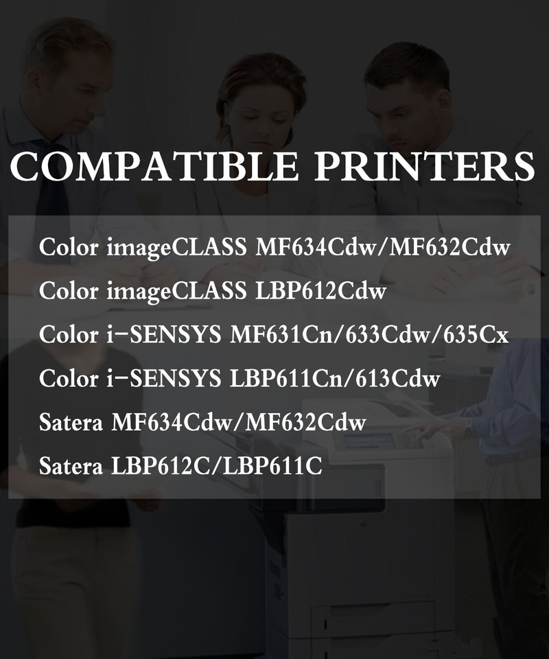 3PK 045H CRG-045H Toner Cartridge Magenta imageCLASS LBP612Cdw LBP611Cn ...