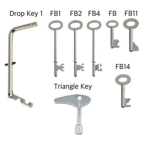 FB Master Key Set 4 Utility Key Drop Key Fireman Master Key With 8keys ...