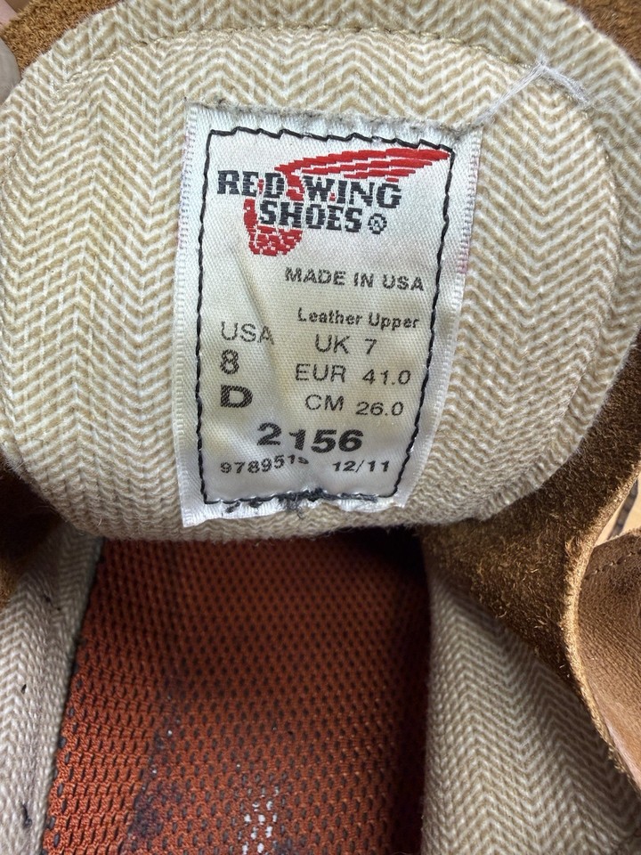 Red Wing 2156 Classic Chukka Mens Size 8 D Brown Leather Workwear ...