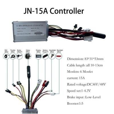 E-Bike 36V 48V 15A 250W Brushless Motor JN Controller Electric Bike Control Unit | eBay.de