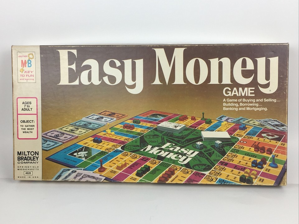 Vintage1974 Easy Money Board Game Milton Bradley #4620 | eBay