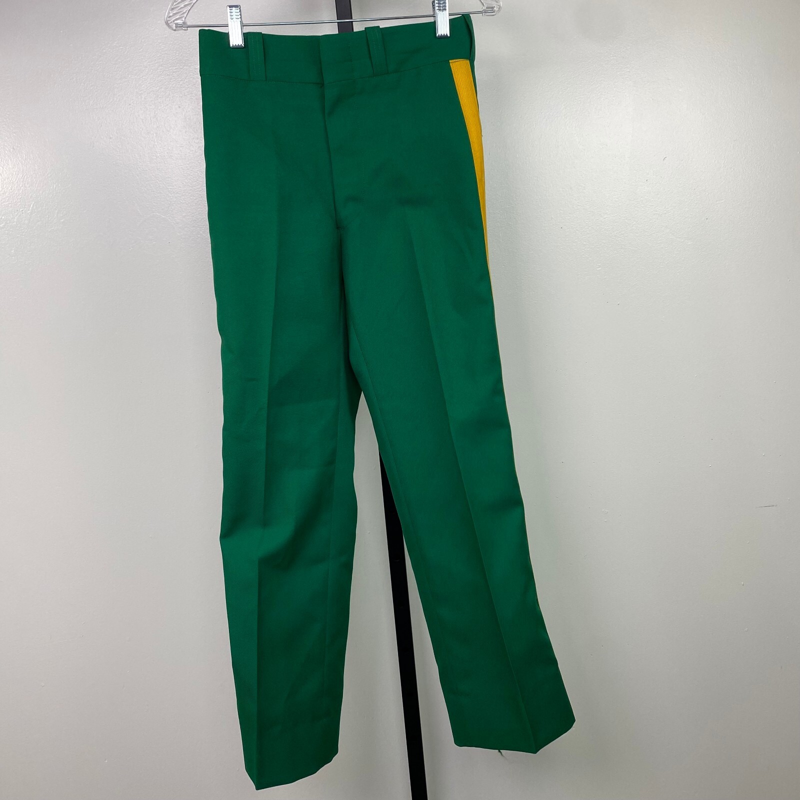 Vintage Green Marching Band Uniform Pants Yellow Pinstripe XS/Small | eBay