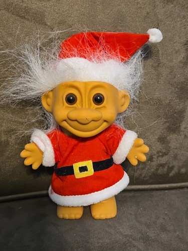 Vintage 90's Russ Troll 5” **Santa Claus** White Hair ️🤍 | eBay