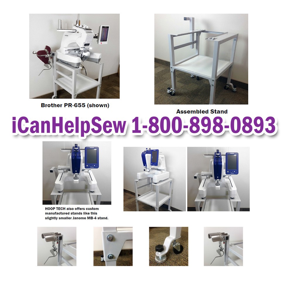 HEAVY DUTY Embroidery Stand - Brother PR Series 6 and 10 Needle ...