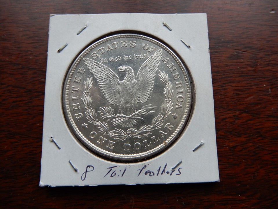 1878 8 TF Tail Feathers Morgan Silver Dollar AU Raw coin | eBay
