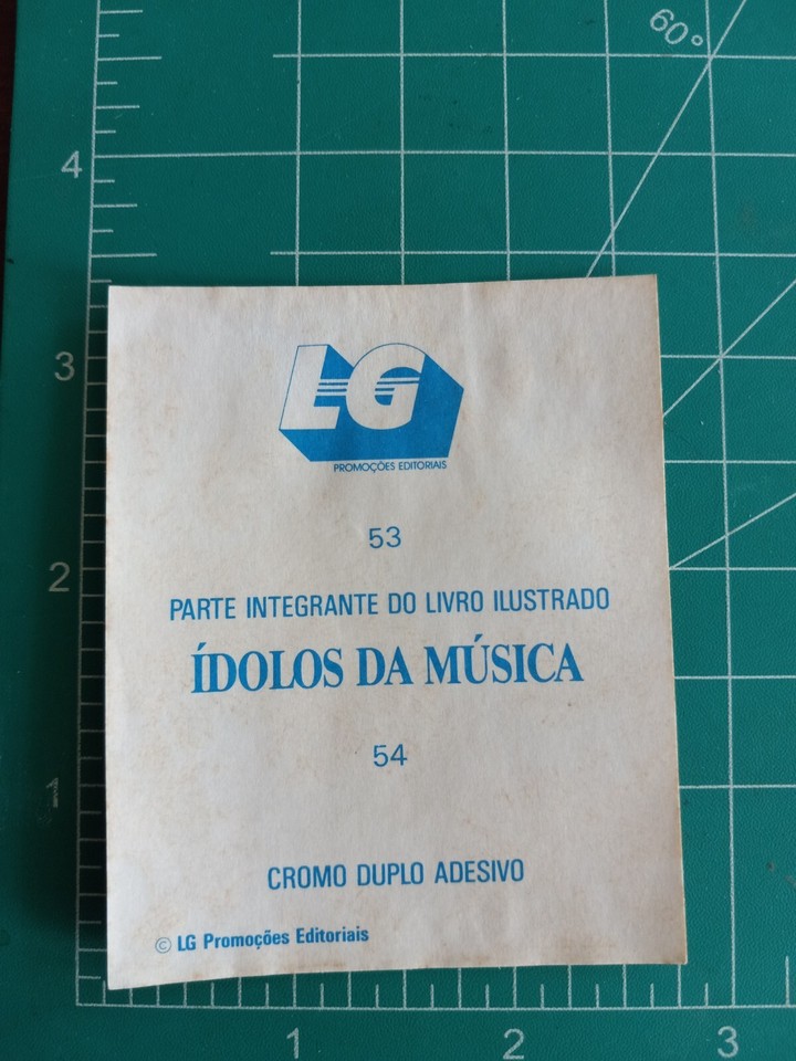 1992 IDOLOS DA MUSICA POP STAR STICKER CARD Brazil U2 BONO 53 54 | eBay