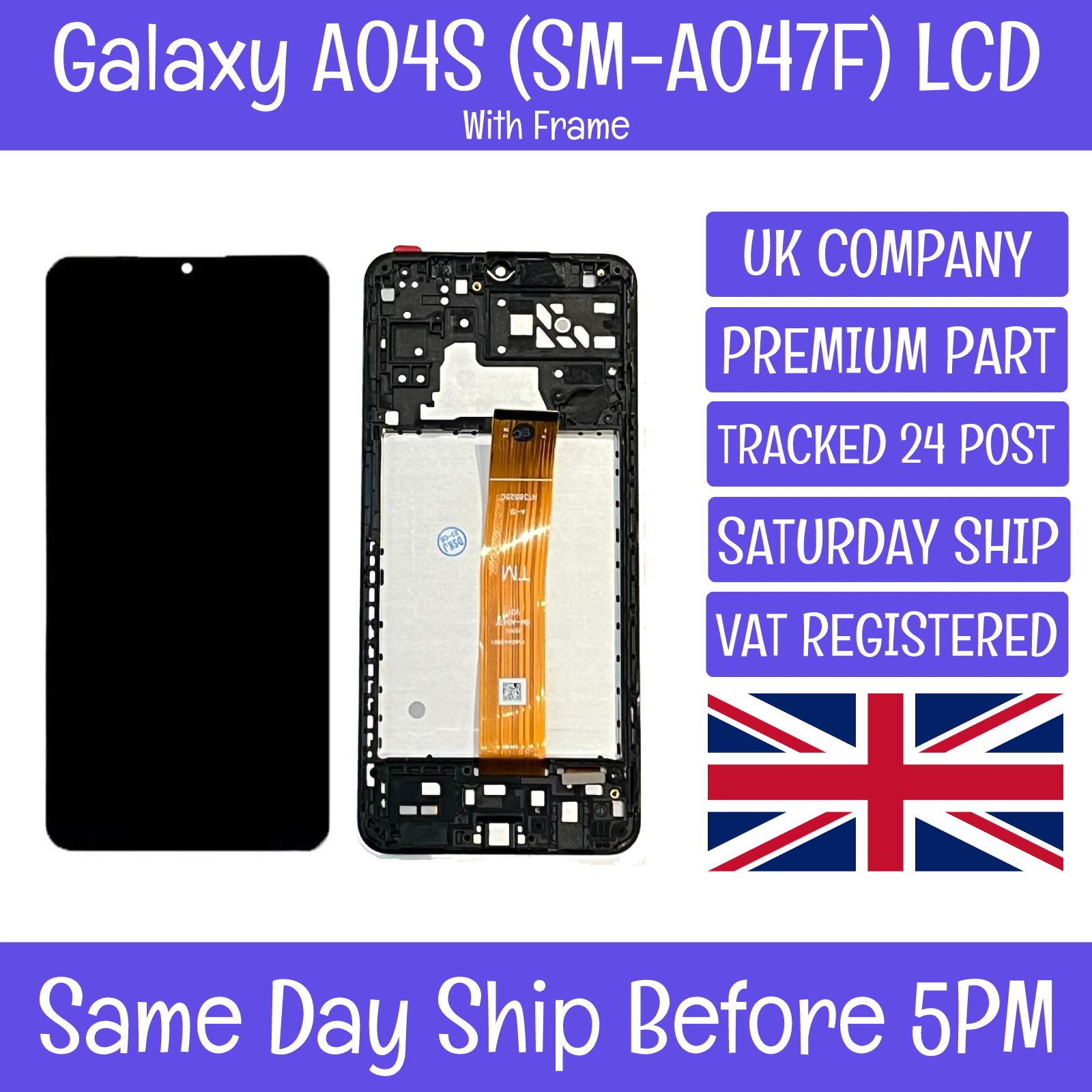 Samsung Galaxy A04S A047F Replacement LCD Display Screen Touch ...