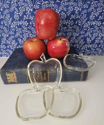 Vintage Glass Apple Coasters/ashtrays | eBay