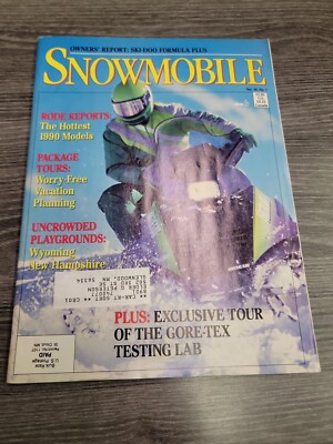 September 1989 Snowmobile Magazine Vintage Snowmobile Sports Arctic Cat ...