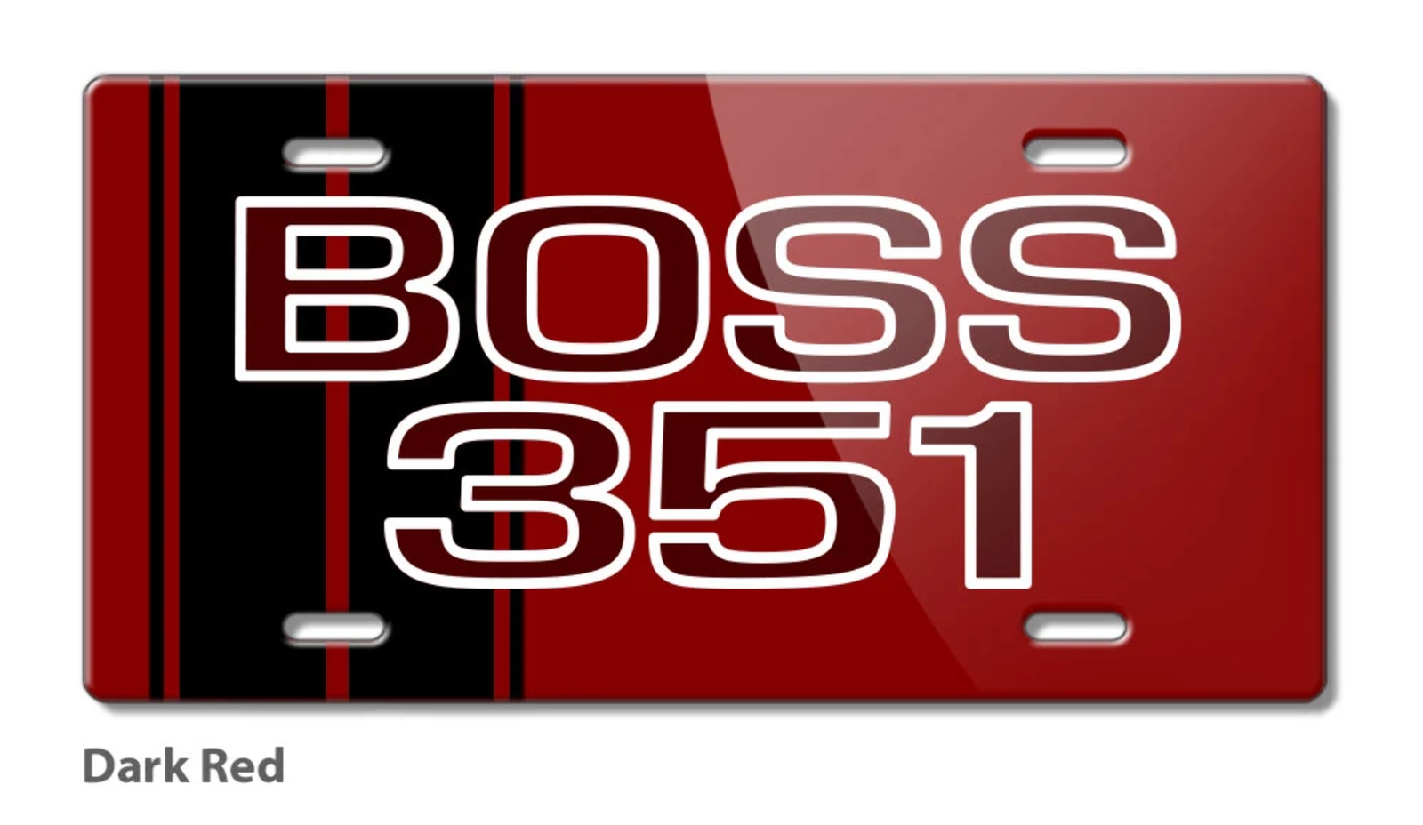 BOSS 351 c.i. V8 Engine Emblem 1971 Novelty License Plate - Aluminum ...