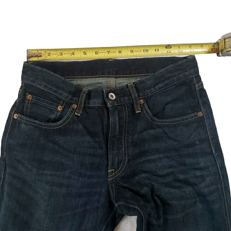 Unisex Uniqlo Selvedge Denim Regular Straight Fit Dar… - Gem