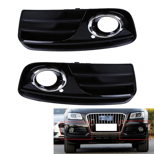 For Audi Q5 Front Bumper Lower Fog Light Grill Grille Cover 2013-2015 ...