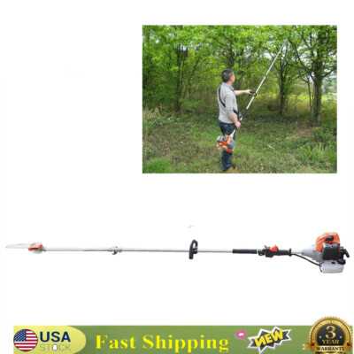 52CC 2 Stroke Chainsaw Pole Saw Pruner Pruning Saw Gas Powered Tree ...