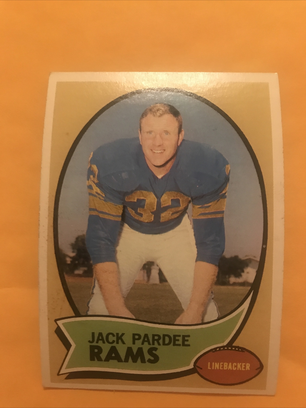 1970 Topps Jack Pardee Los Angeles Rams Card 68 Free Shipping | eBay
