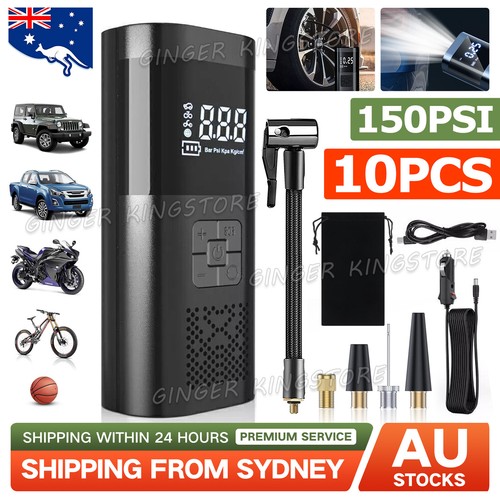 6000mAh Portable Car Tyre Inflator Rechargeable Air Compressor Tire ...