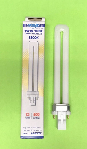 SATCO S8311 13W GX23 CFS13W/835 COMPACT FLUORESCENT BULB 2-PIN | eBay