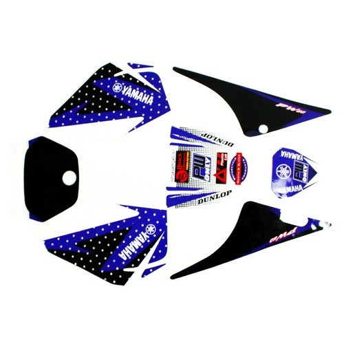 3M BLUE Decals Graphics Sticker Kit YAMAHA PEEWEE 80 PW80 PY80 Fairing ...
