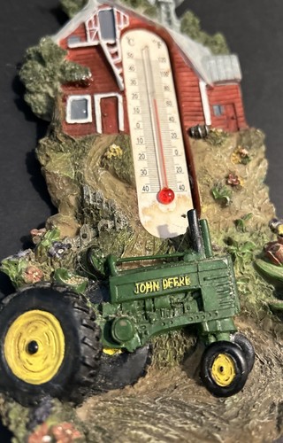 Vintage John Deere Outdoor Wall Thermometer Porch Barn Resin 7" | eBay