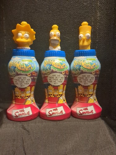 Belly Washers The Simpsons Homer Lisa And Bart Empty Bottles | eBay
