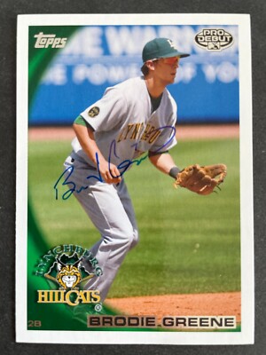 2010 Topps (Minors) SIGNED: Brodie Greene #292 | eBay