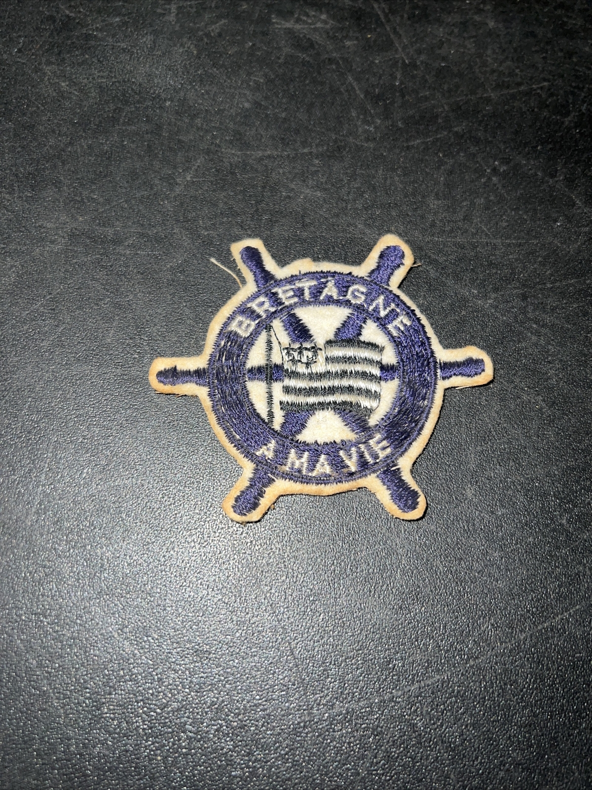 Vintage Early US Navy Patch Bretagne A Ma Vie | eBay