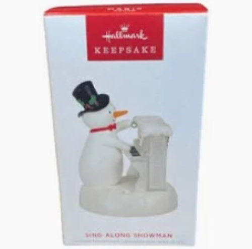 Hallmark Sing Along Snowman With Sound Light Motion NWT 2023 20th ...