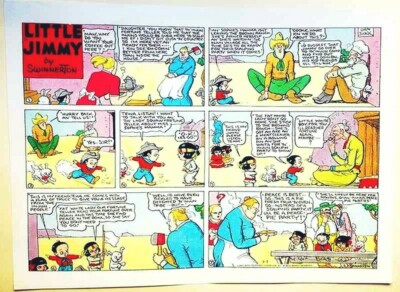 9-7-1957 LITTLE JIMMY Sunday Comics Proof Sheet Signed by Jimmy ...