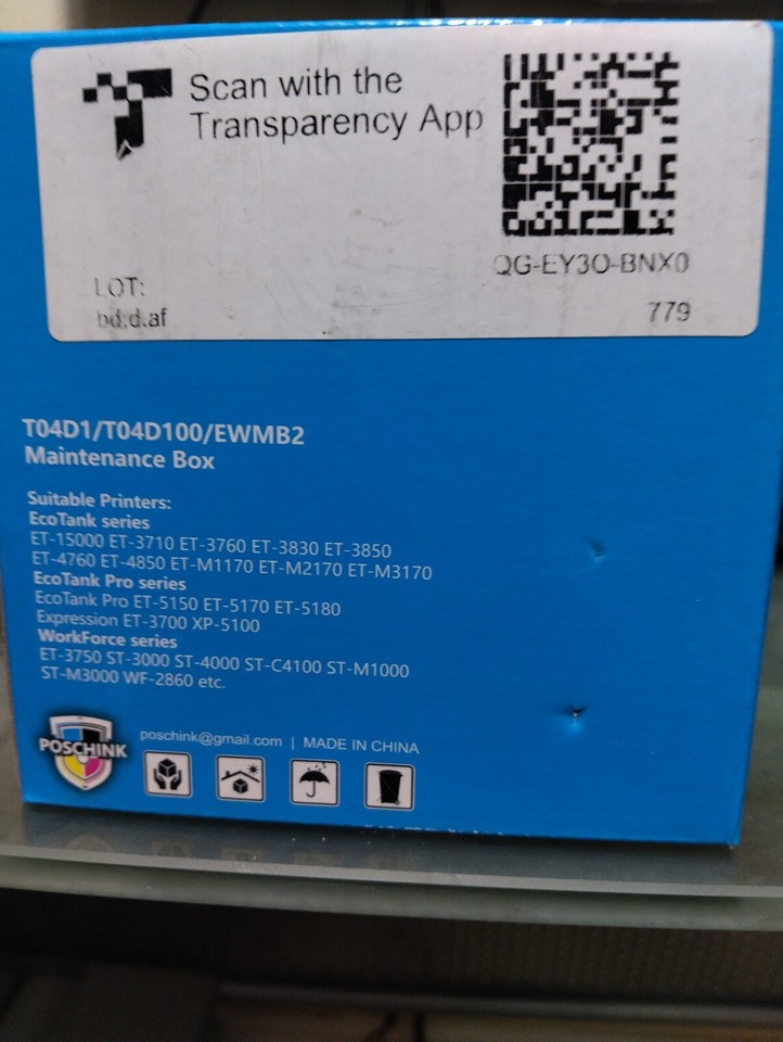 POSHINK EPSON T04D1/ T04D100/ EWMB2 ink maintenance box | eBay