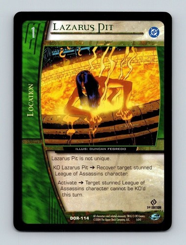 1993 Lazarus Pit DOR-114 VS System DC Origins Trading Card TC CC | eBay