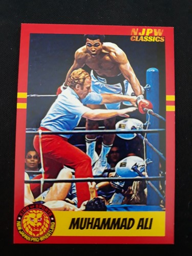 CUSTOM NJPW New Japan Pro Wrestling Trading Card 2021 Muhammad Ali #126 ...
