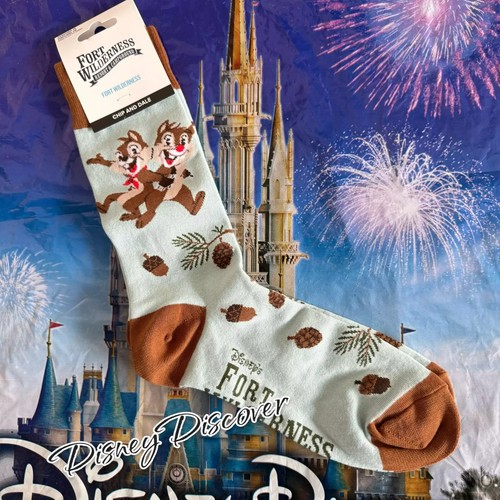 Disney Parks Chip & Dale Adult Unisex Long Socks Fort Wilderness New | eBay