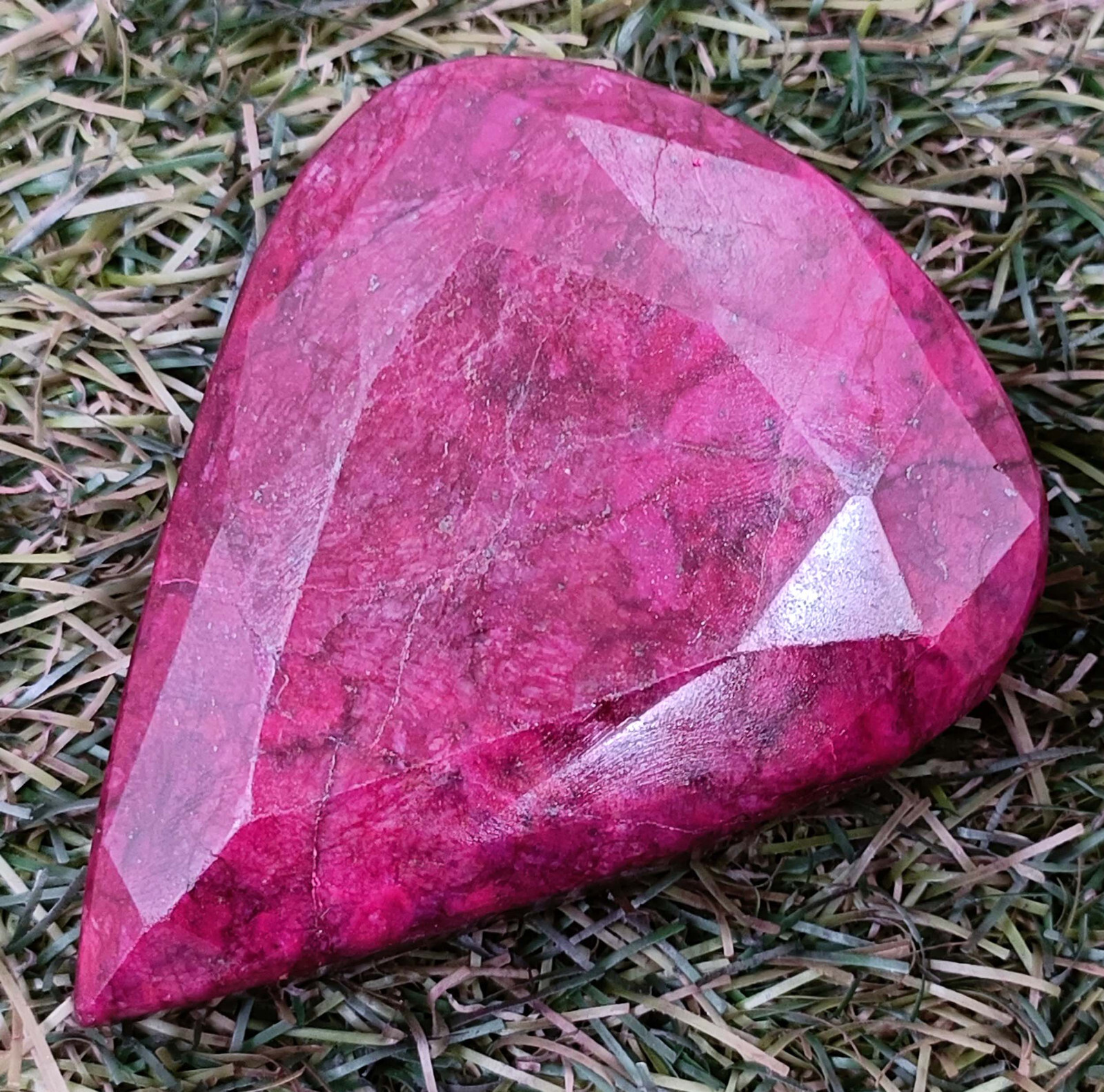 Graceful 840 Ct Natural Red Ruby Pear Shape EGL Certified Loose ...