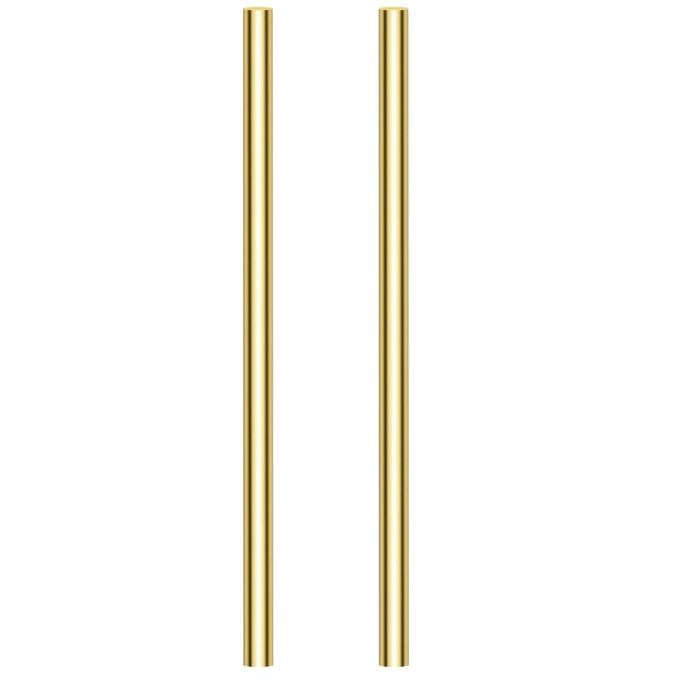 2 Pieces 9mm Brass Round Rods, Brass Solid Round Rod Lathe Bar Stock ...