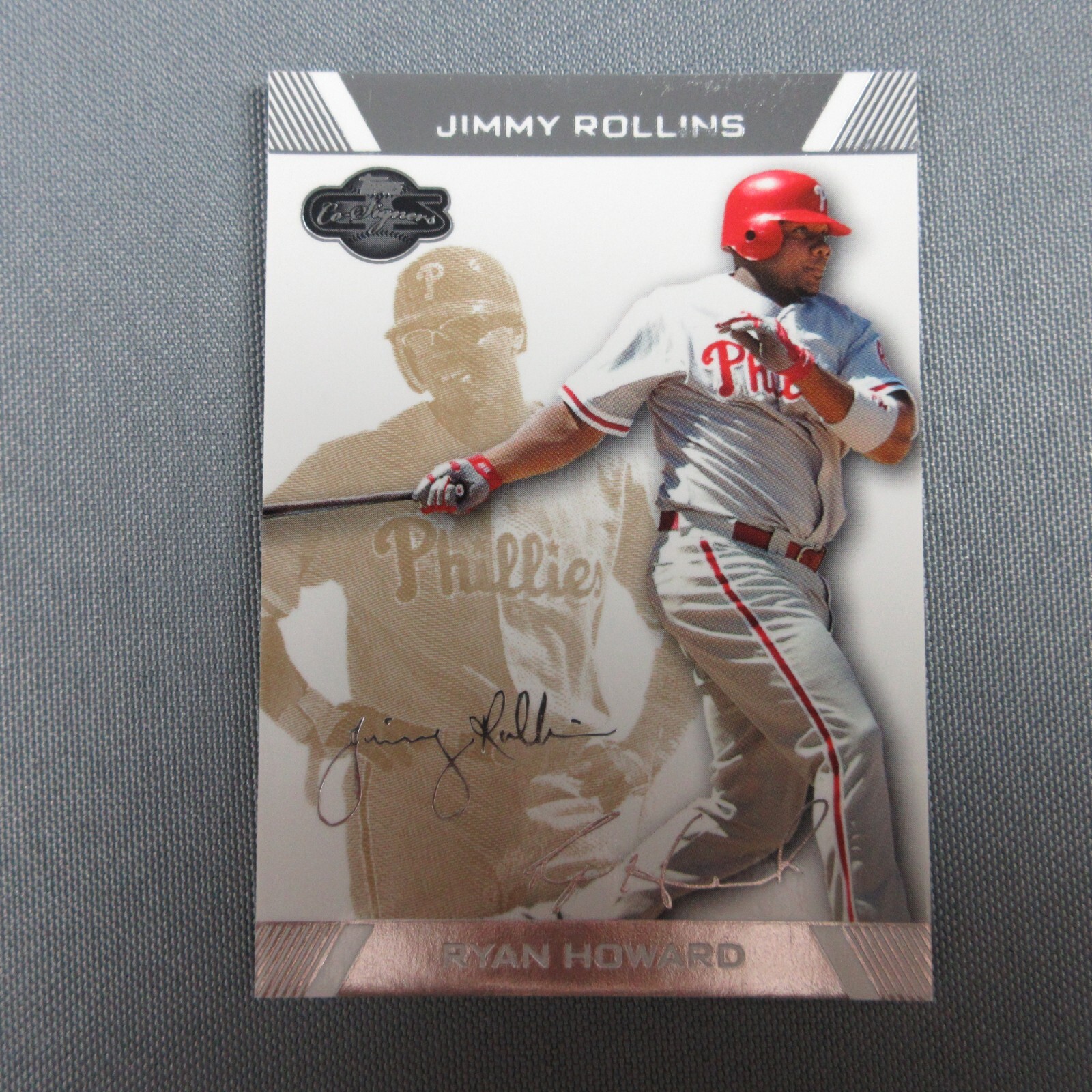 2007 Topps Cosignatures Ryan Howards Jimmy Rollins #1 Numbered /225 ...
