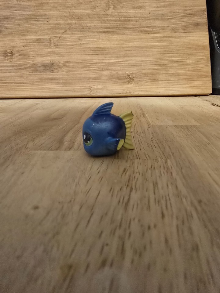 Authentic Littlest Pet Shop LPS #327 Shimmer Blue Dory Pufferfish Baby Fish | eBay