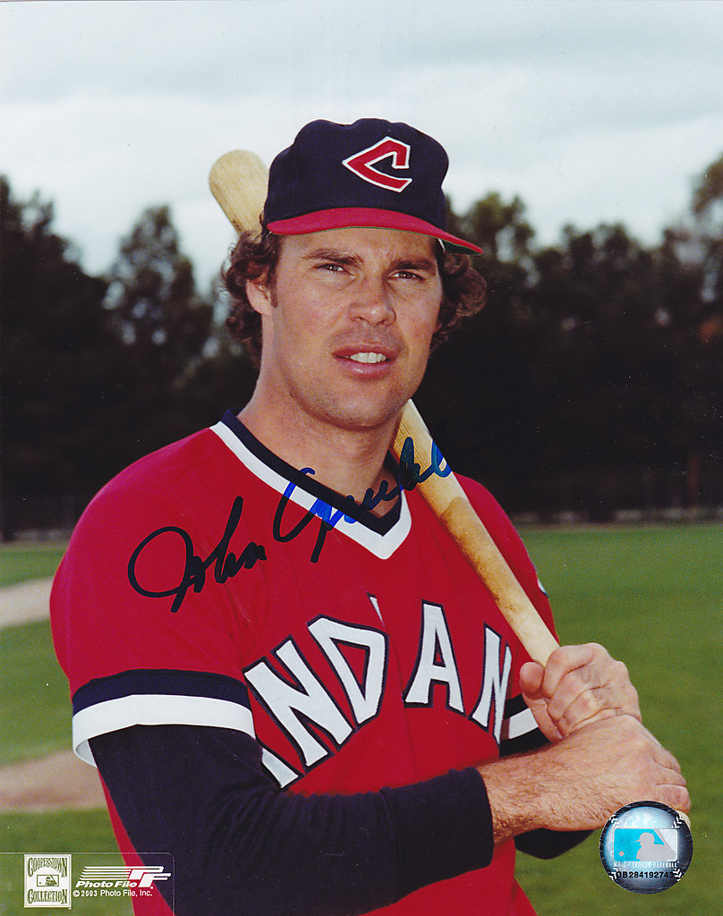 JOHNNY GRUBB CLEVELAND INDIANS ACTION SIGNED 8x10 | eBay