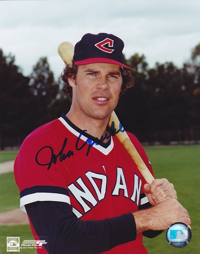 JOHNNY GRUBB CLEVELAND INDIANS ACTION SIGNED 8x10 | eBay