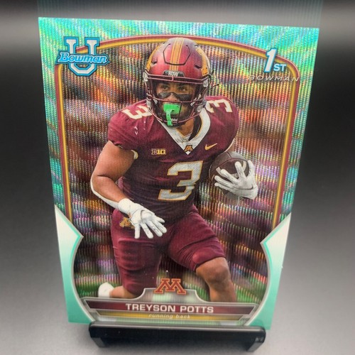 2022 Bowman Chrome U #97 Treyson Potts Aqua Refractor /299 Minnesota ...