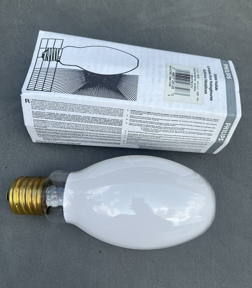 NEW Philips Frosted MH175/C/U 175 Watt M57/E39 Mogul Base Metal Halide Bulb | eBay