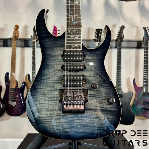 Ibanez J Custom RG8570 Electric Guitar w/ Case - Black Rutile | eBay